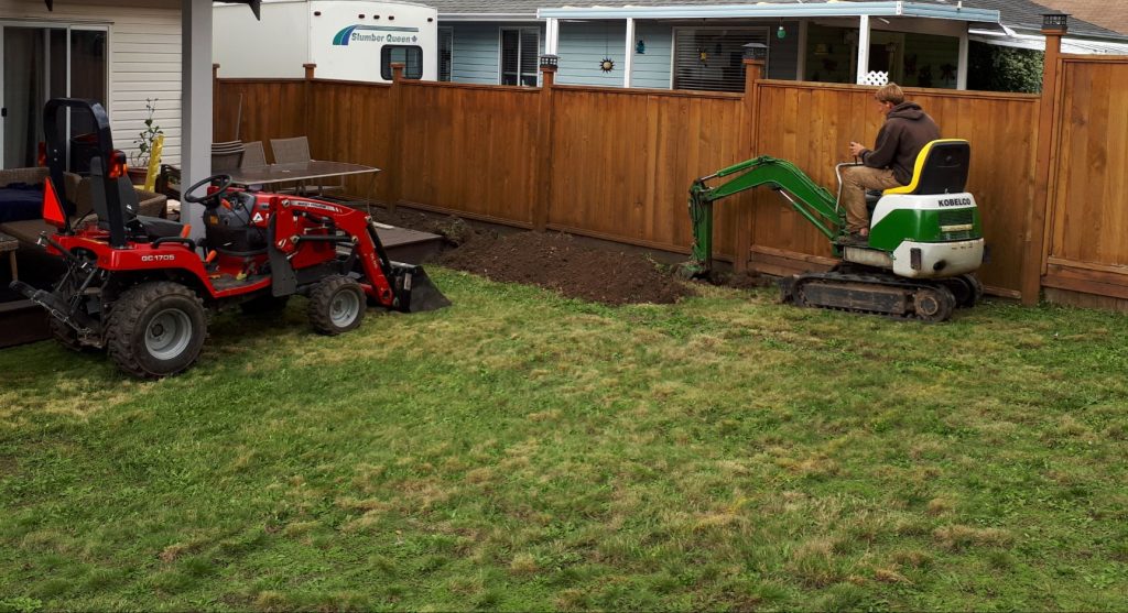 Mini Excavation & Tractor · Blades Landscaping